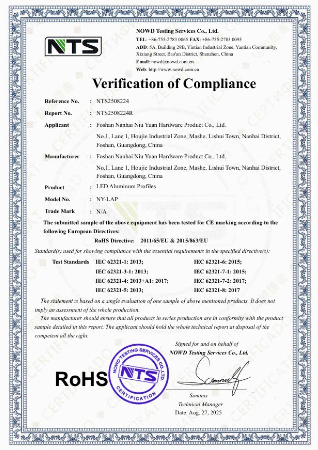 Premium Shadow Gap Profiles Manufacturer - NIUYUAN Trims